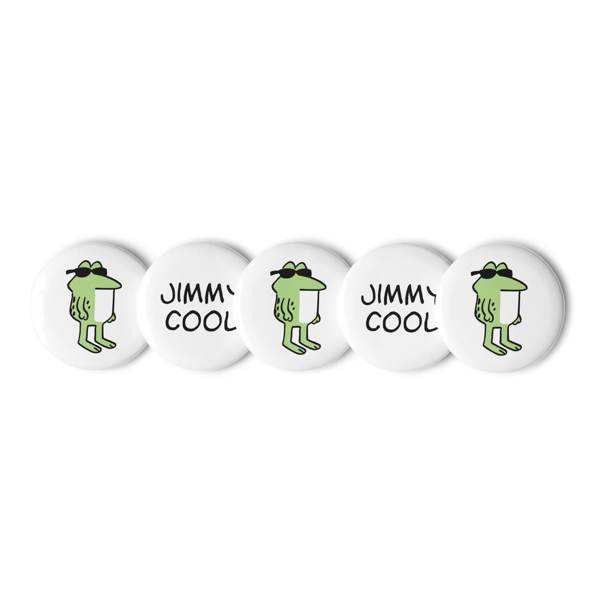 "Jimmy Cool" Set of Pin Buttons – Heathcliff Shop